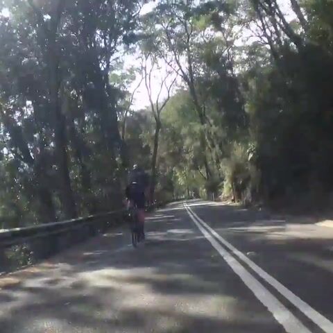 Near miss as driver decides to overtake on blind bend / double lines ...