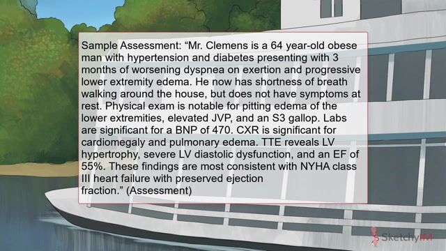 Chronic Heart Failure (HF) Management Part 1 - Free Sketchy Medical Lesson