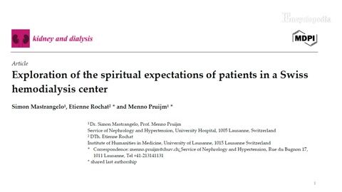 Spiritual Expectations in Hemodialysis | Encyclopedia MDPI