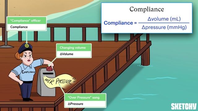 Compliance of the Respiratory System: Part 1 - Free Sketchy Medical Lesson