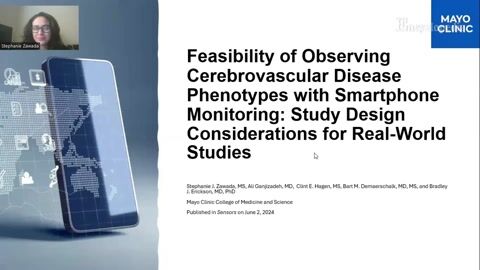 Observing Cerebrovascular Disease with Smartphone Monitoring ...