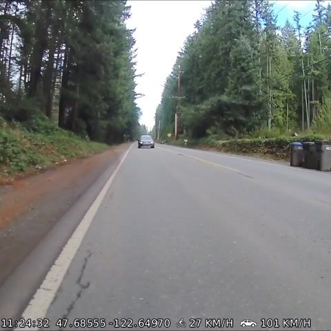 Driver makes dangerously close high speed pass of vulnerable road user ...