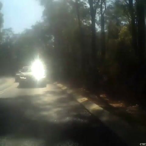 Car overtake 3 single file cyclists into oncoming traffic - UpRide.cc ...