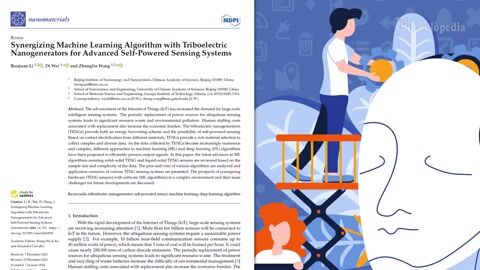 Synergizing Machine Learning Algorithm with Triboelectric Nanogenerators | Encyclopedia MDPI