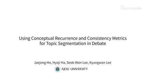 Topic Segmentation in Debate | Encyclopedia MDPI
