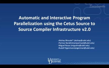 Automatic and Interactive Program Parallelization using Cetus 2.0 | Encyclopedia MDPI