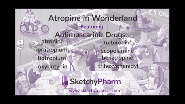 Muscarinic antagonists - Free Sketchy Medical Lesson