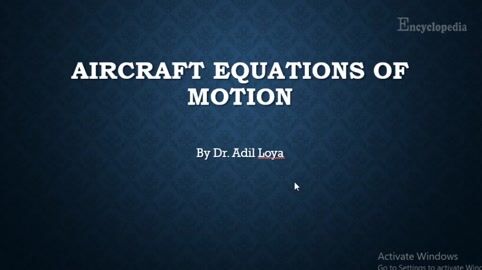 Aircraft Equation of Motion Part 1 | Encyclopedia MDPI