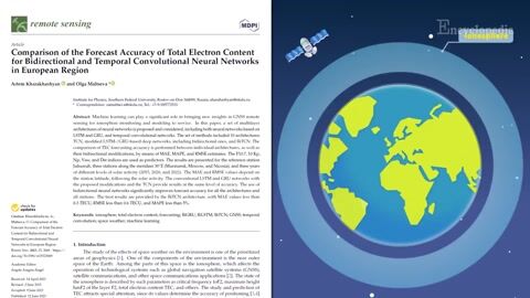 Comparison of the Forecast Accuracy of Total Electron Content ...