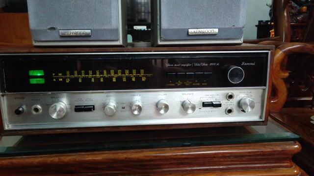 AMLY RECEVER CỔ SANSUI 5000A CÒN ZIN HÁT TỐT - 127506161