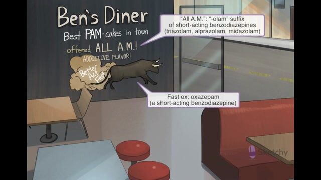 Benzodiazepines, flumazenil - Free Sketchy Medical Lesson