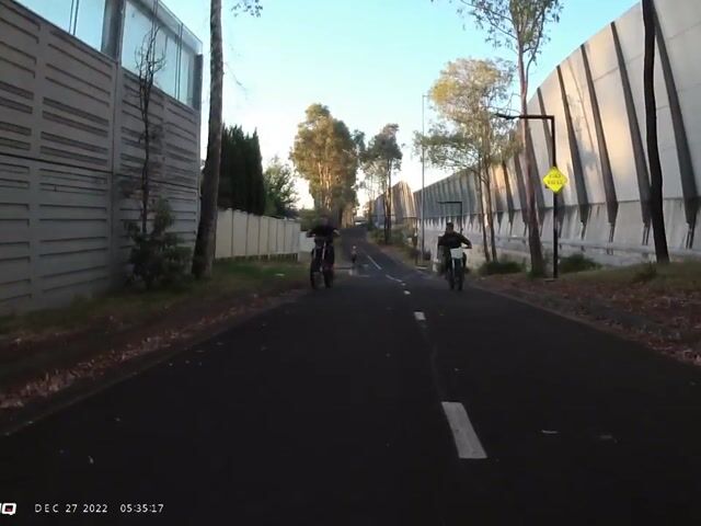 Motorbikes Playing Chicken with Cyclists on M7 Cycleway - UpRide.cc