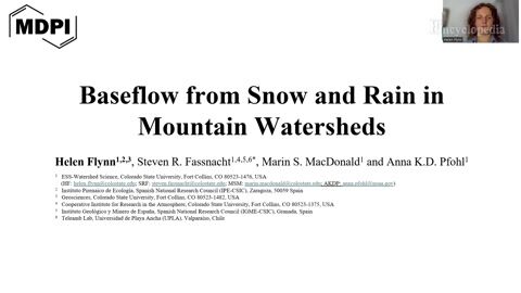 Baseflow from Snow and Rain in Mountain Watersheds | Encyclopedia MDPI